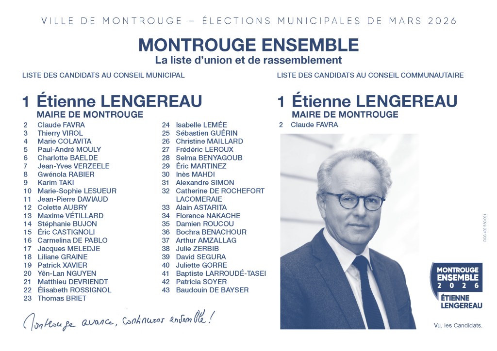 Etienne Lengereau 2026 - Montrouge ensemble - Montrouge avance ...